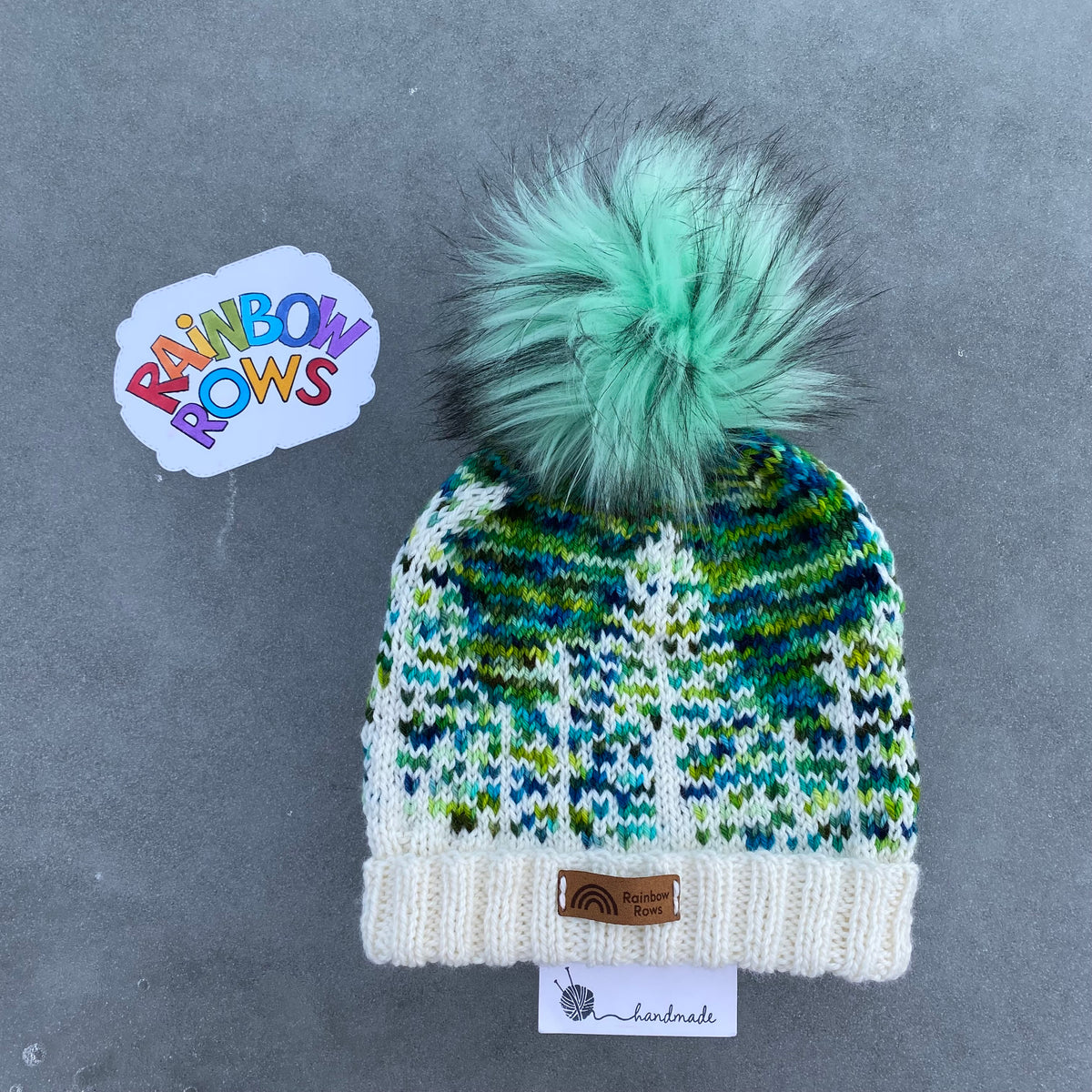 Green Northern Lights Alaska Toque – Rainbow Rows Knitting