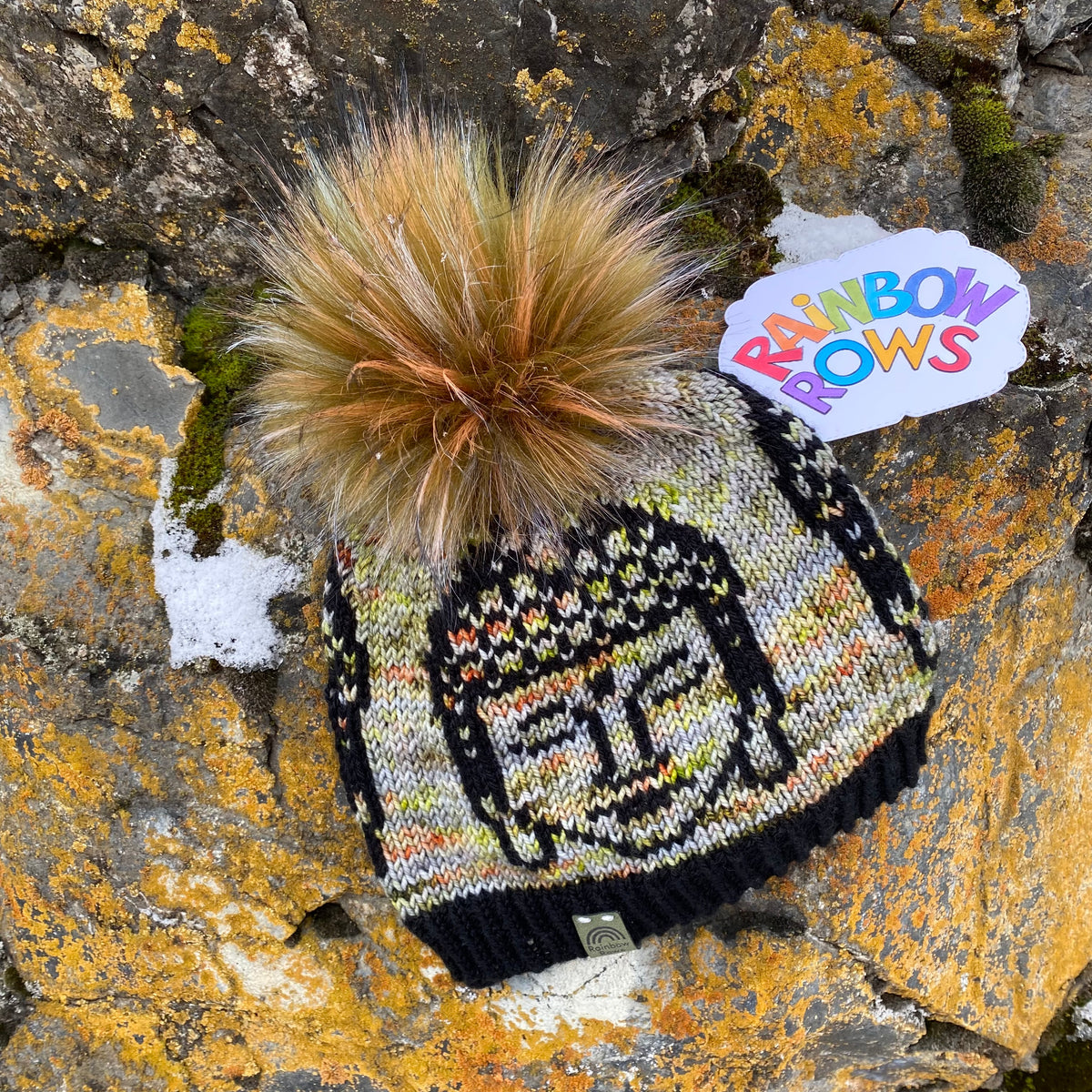 Buddha Head Design Toque _ Knitting Pattern – Rainbow Rows Knitting