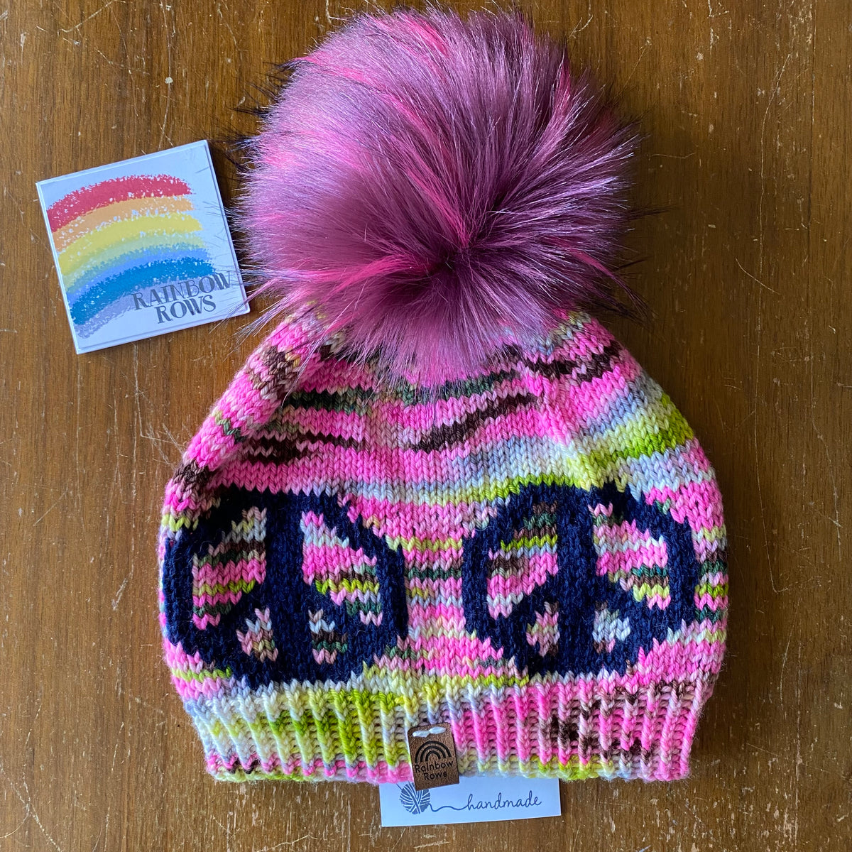 Peace Sign Toque _ Knitting Pattern – Rainbow Rows Knitting