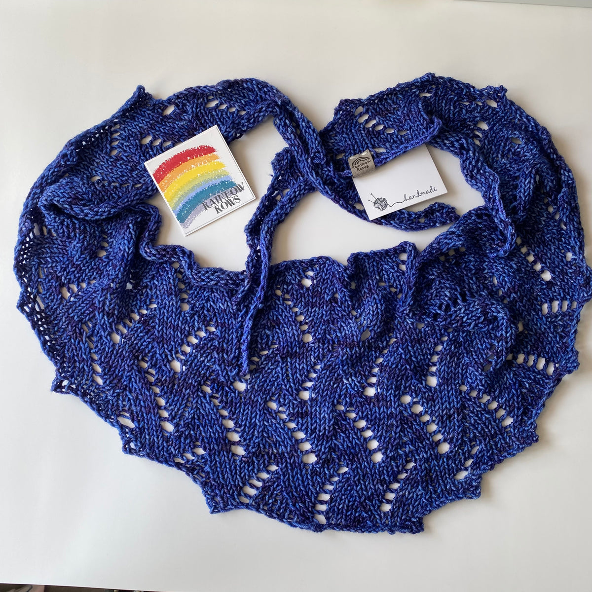 Lupine Blue - Old Flames Scarf – Rainbow Rows Knitting