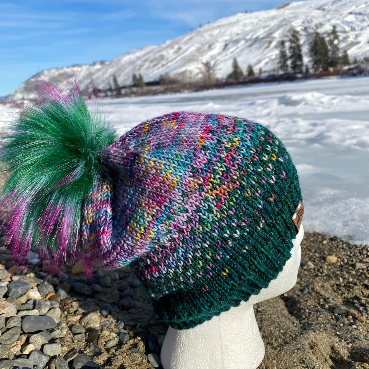 Speckled Colour Fade toque - Women – Rainbow Rows Knitting