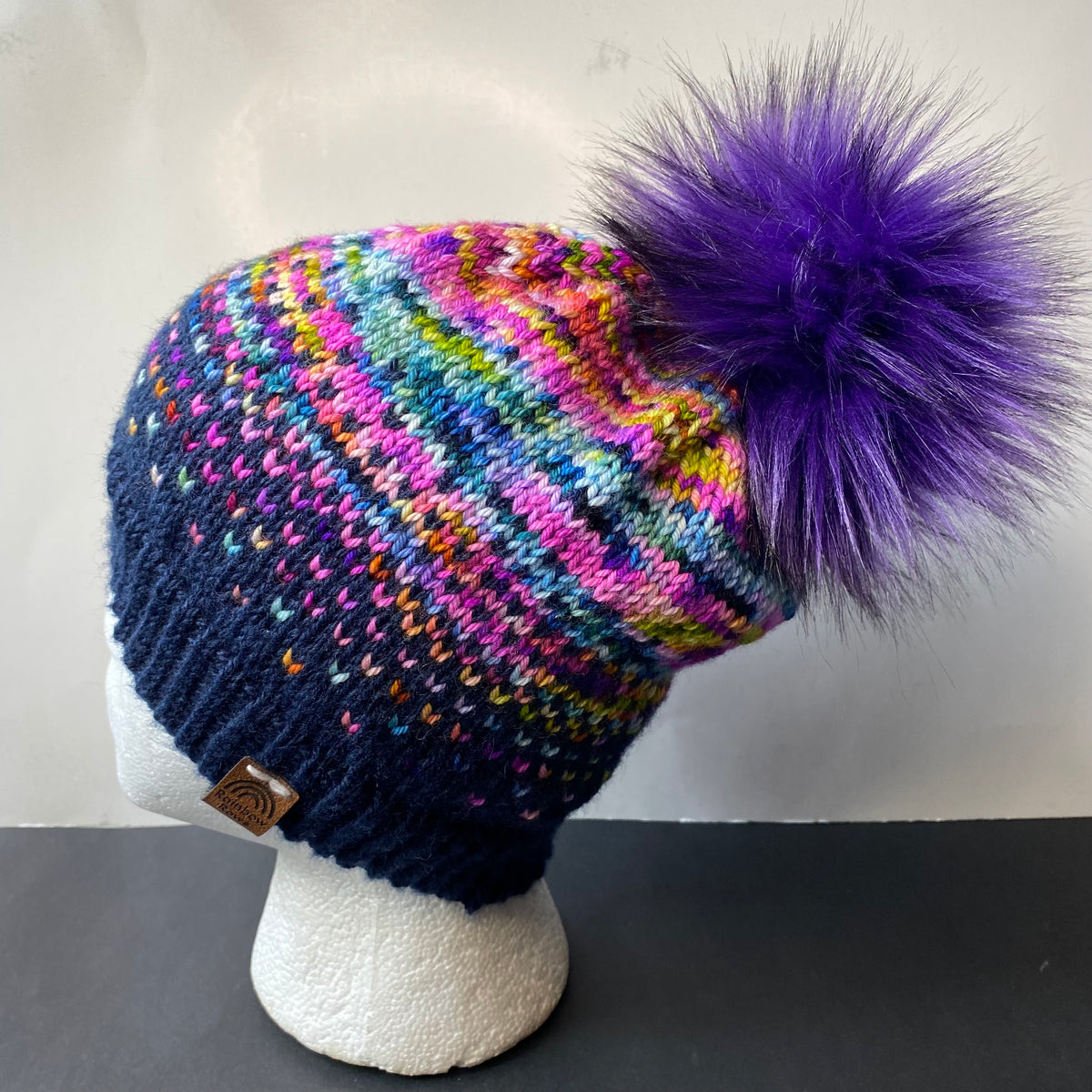 Speckled Colour Fade toque - Women – Rainbow Rows Knitting